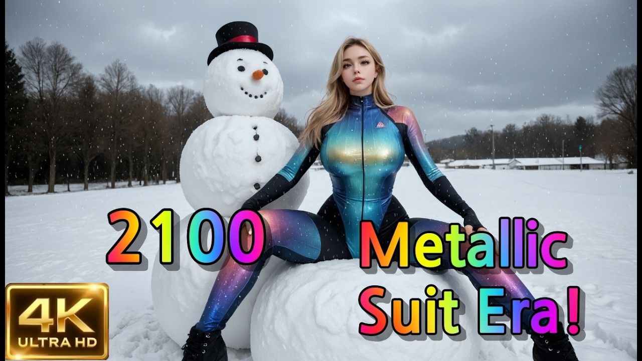 [4K] Ai Lookbook - "Touch the Future: Don’t Miss 2100’s Metallic Suit ...