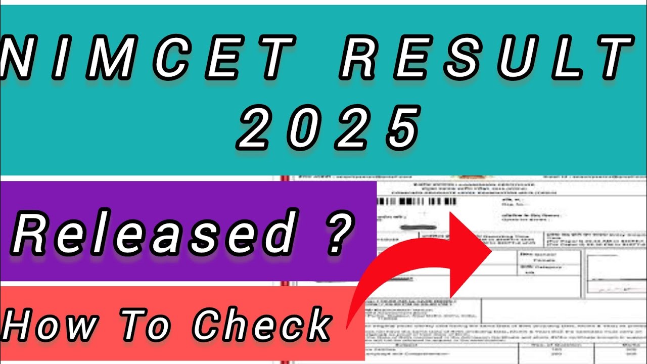 NIMCET RESULT 2025 | How To Check NIT MCA CET Result 2025 - YouTube