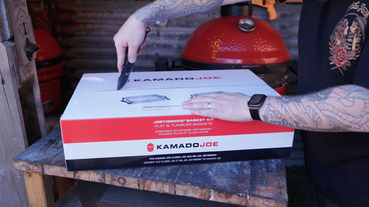 The new Kamado Joe Joetisserie Basket - Setup & Demo - YouTube