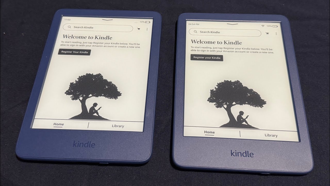 Unboxing two Denim 2022 Kindle (10th generation) in 2025 ASMR - YouTube