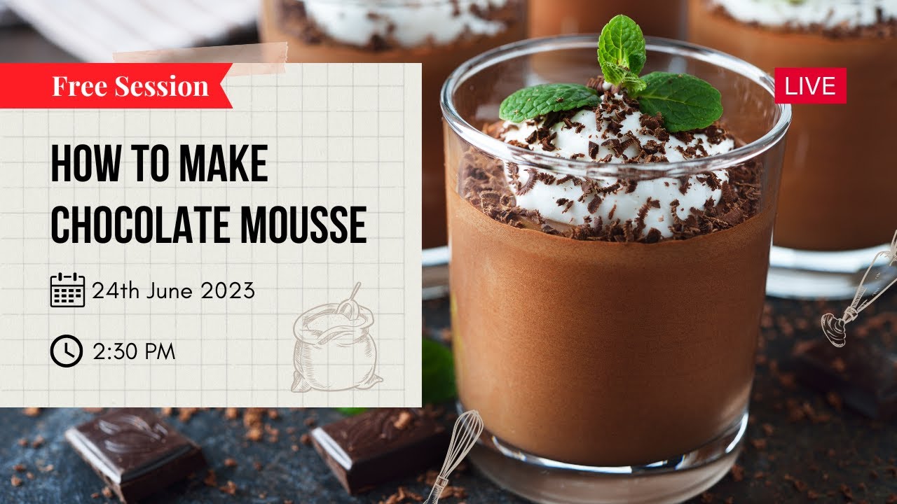 How to Make Chocolate Mousse by Monika | Live Session | Ask Pankhuri ...