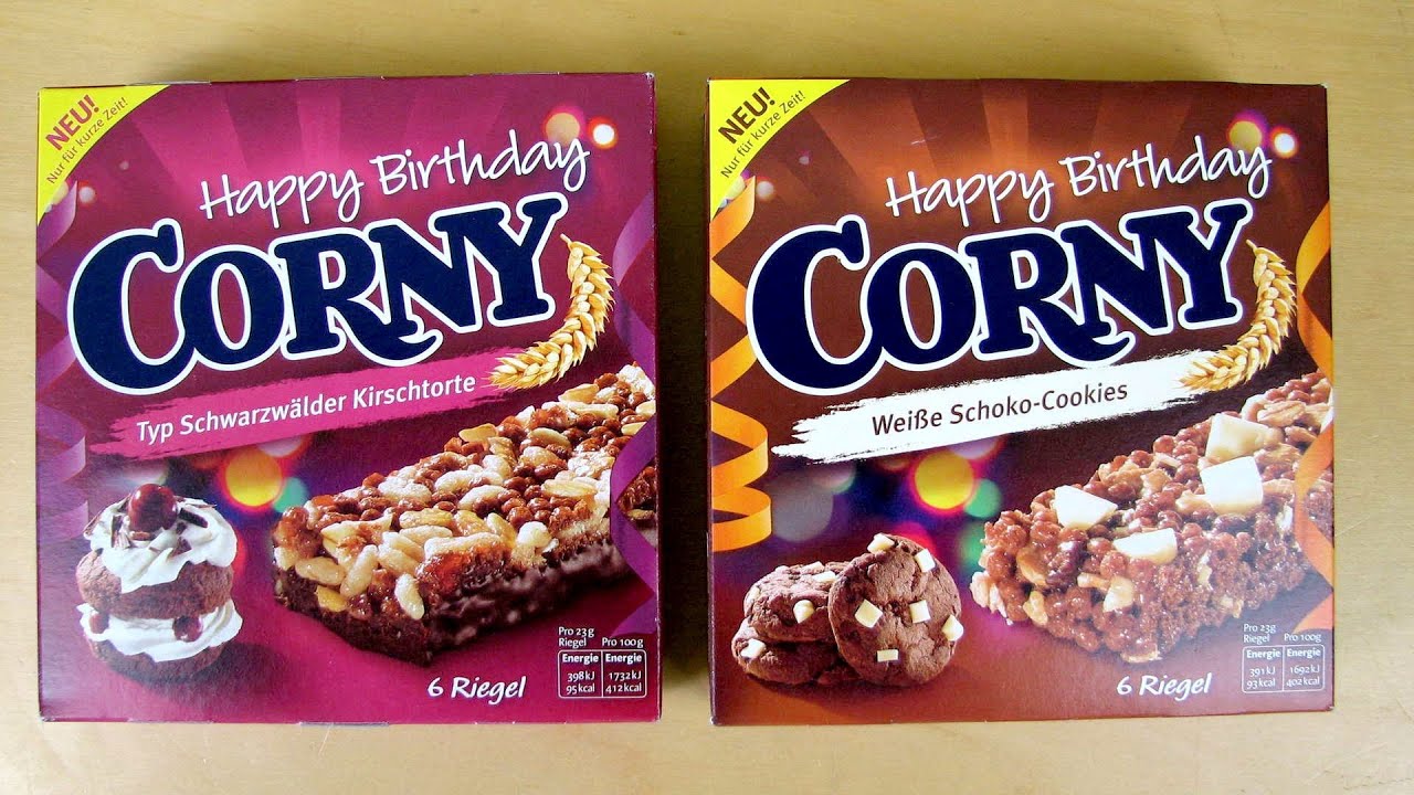 30 Years Corny Cereal Bars Special Editions - YouTube