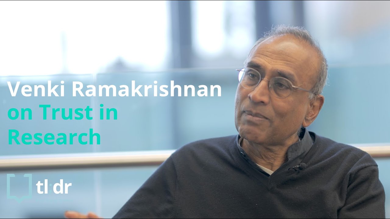 TL;DR Shorts: Venki Ramakrishnan on Trust in Research - YouTube