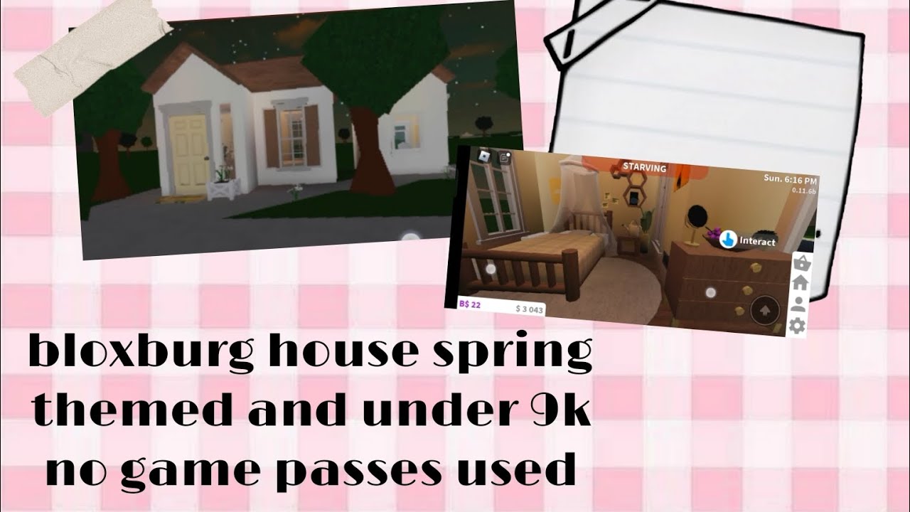 spring themed bloxburg home | 9k | Roblox | MuffinMooz - YouTube