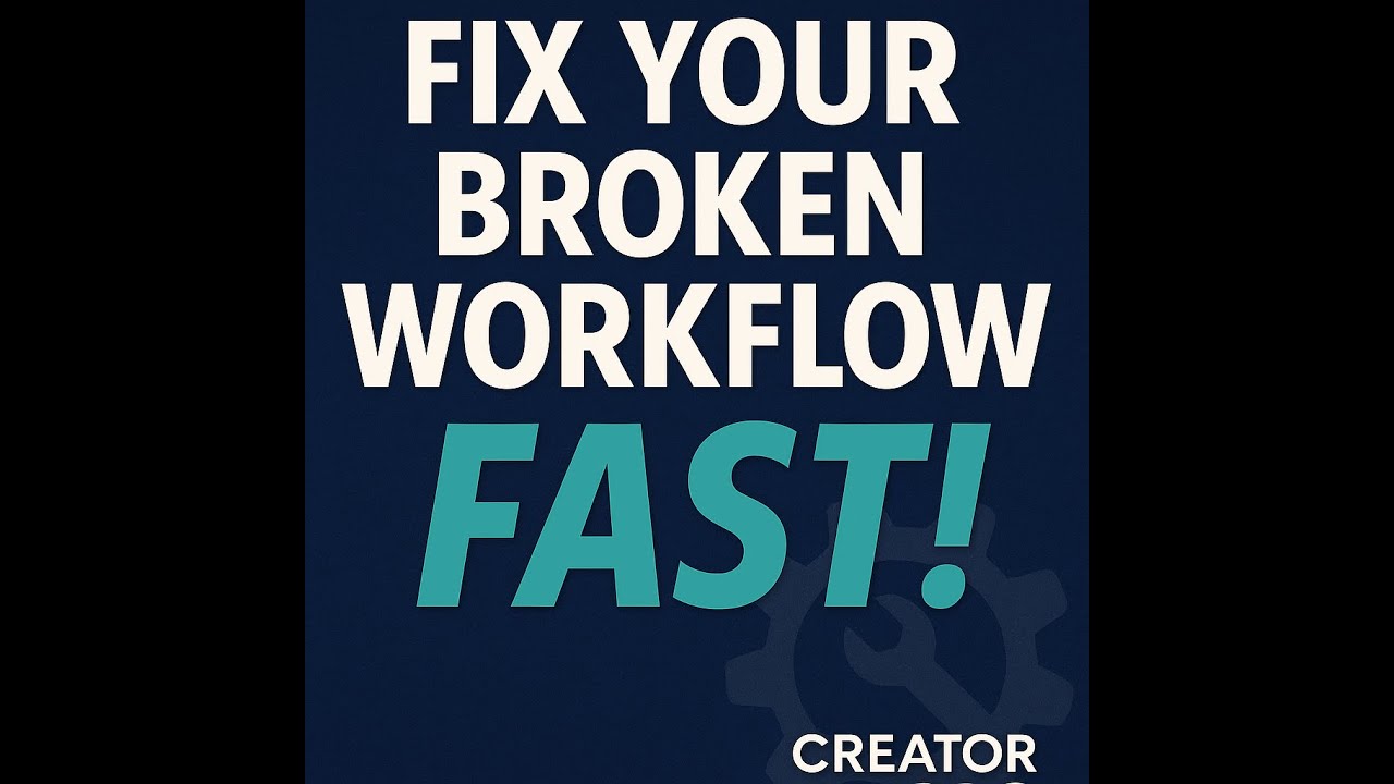 How To Fix Your Broken Workflow Fast! | Creator Ops - YouTube