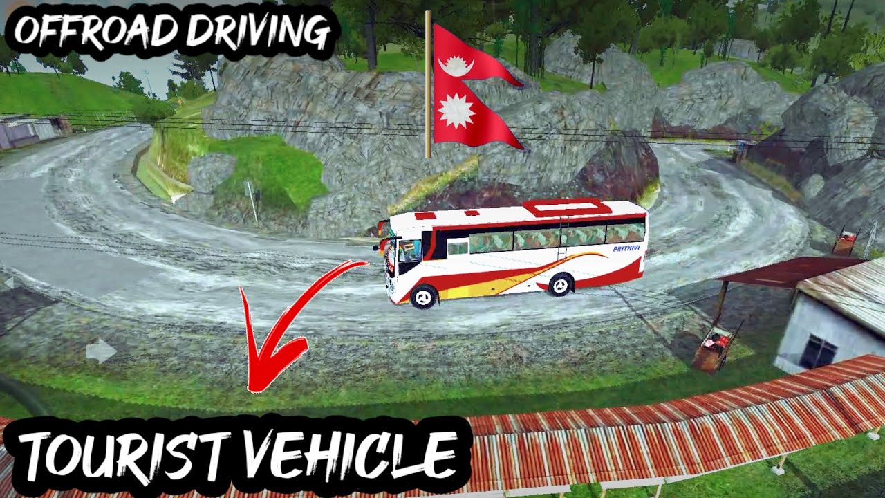 Tourist bus ||off-road driving||difficult to drive||bahun gaming Nepal ...