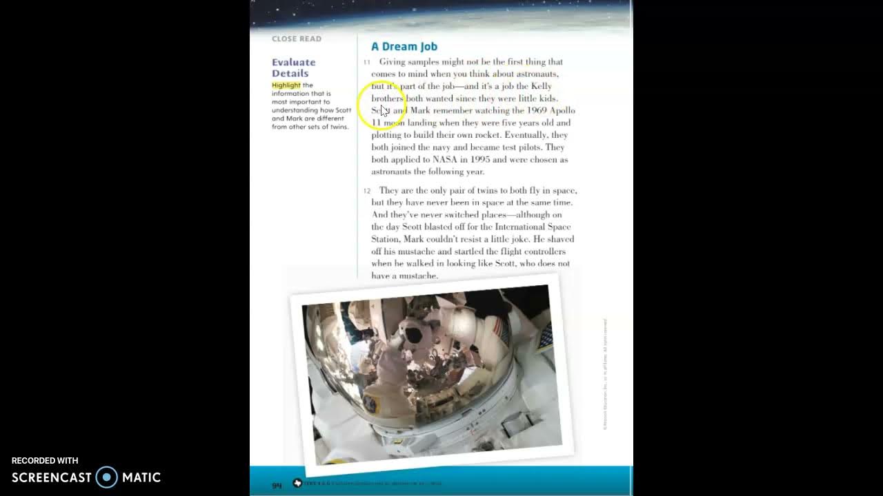 Twins In Space - Read aloud - YouTube