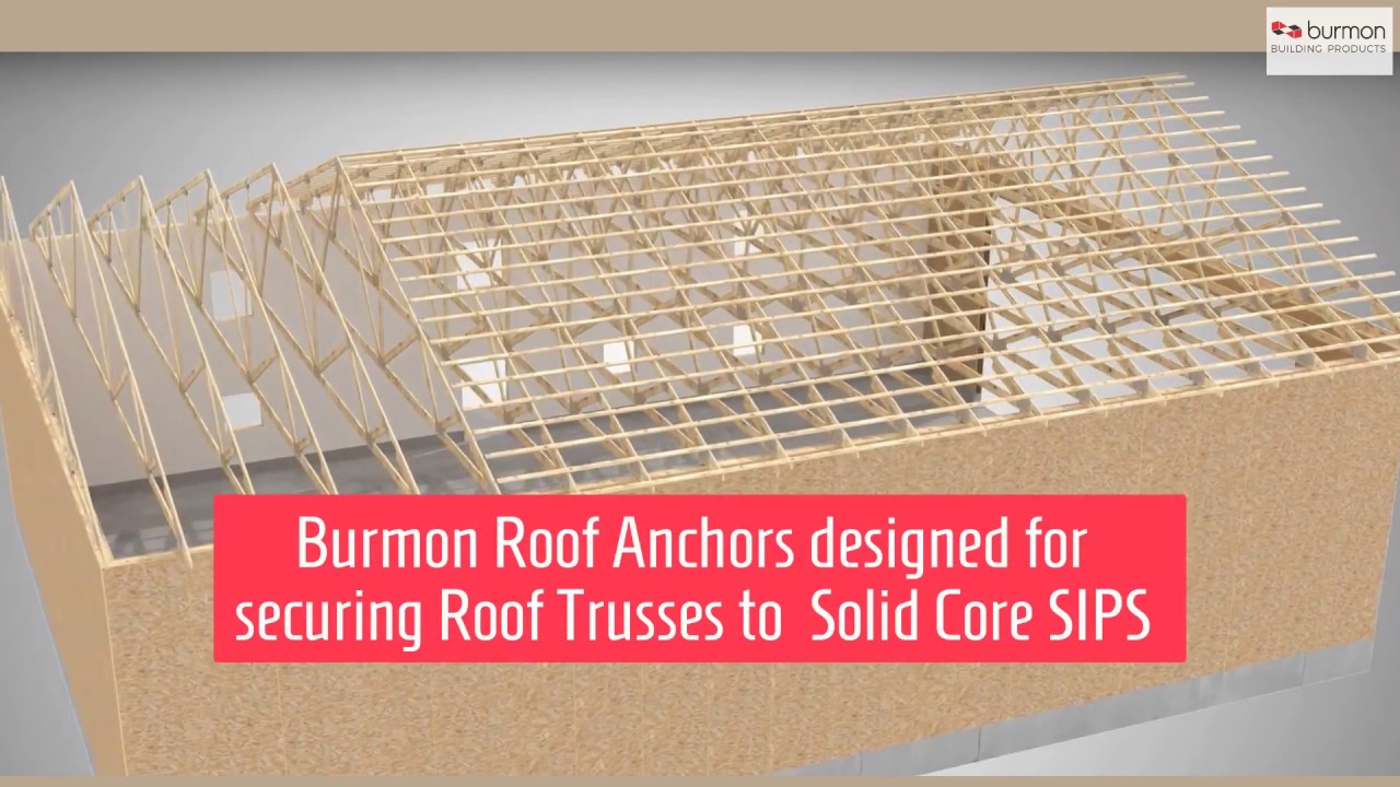 Roof Truss Connection to SIP Walls - YouTube