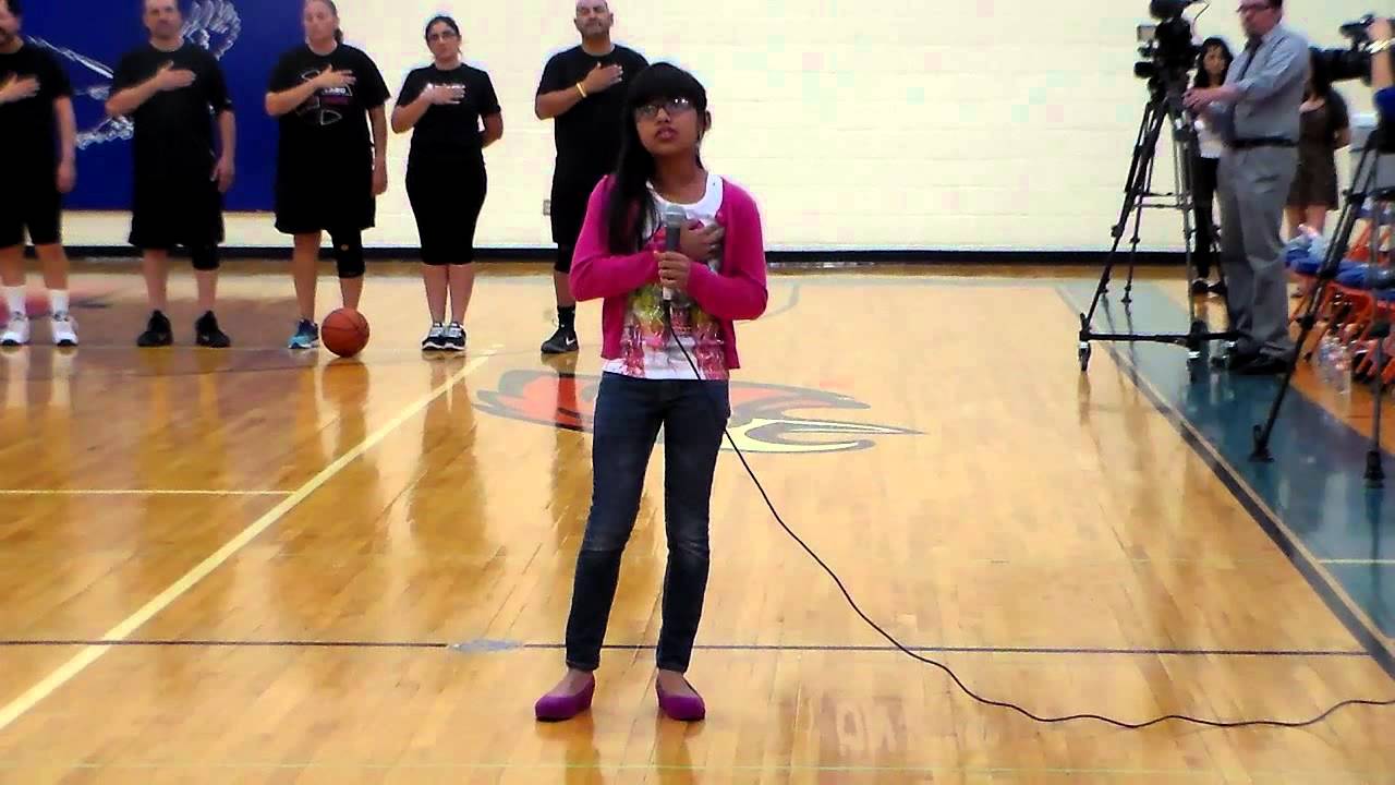 Isis Sings National Anthem for Shots for Shoes - YouTube