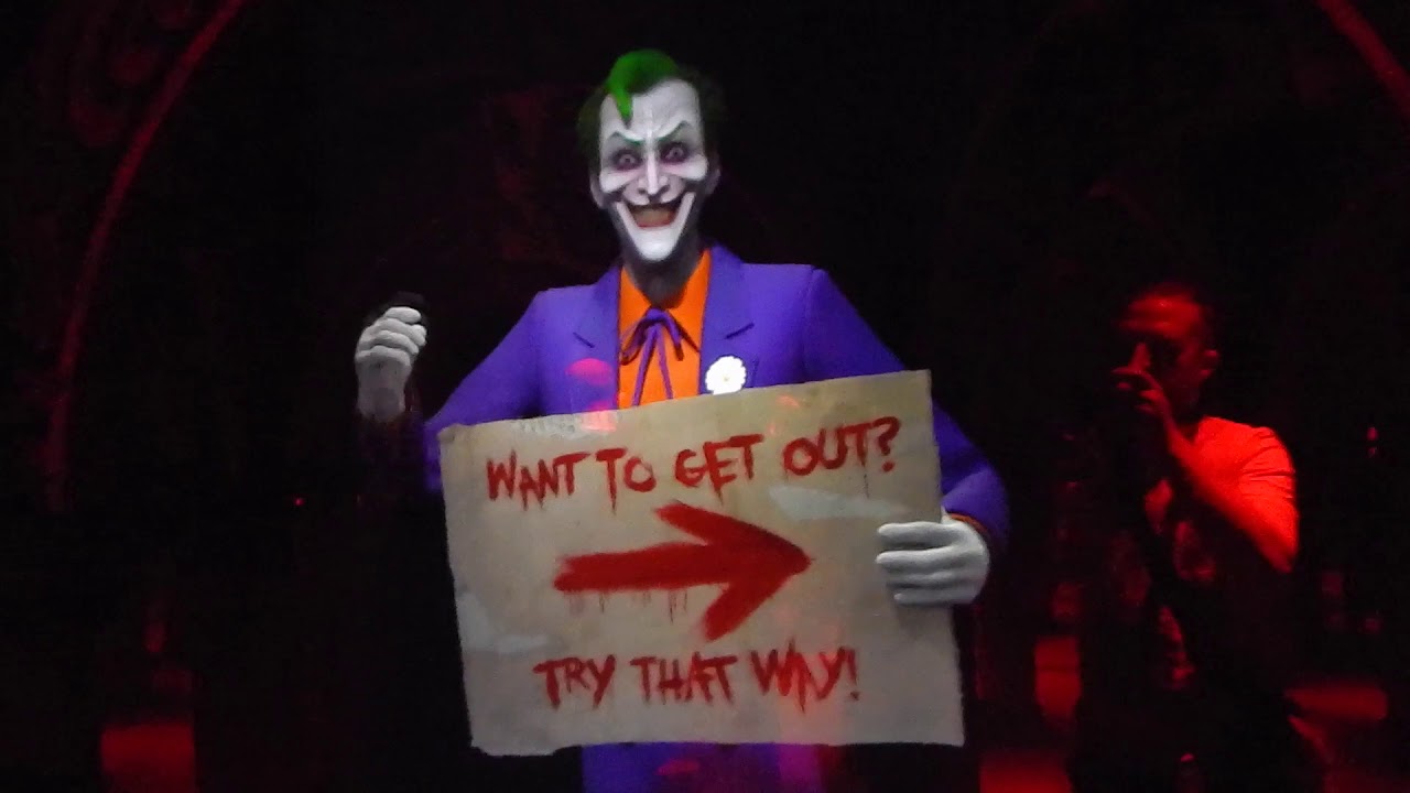The Joker's Funhouse Walkthrough - Warner Bros World Abu Dhabi - YouTube