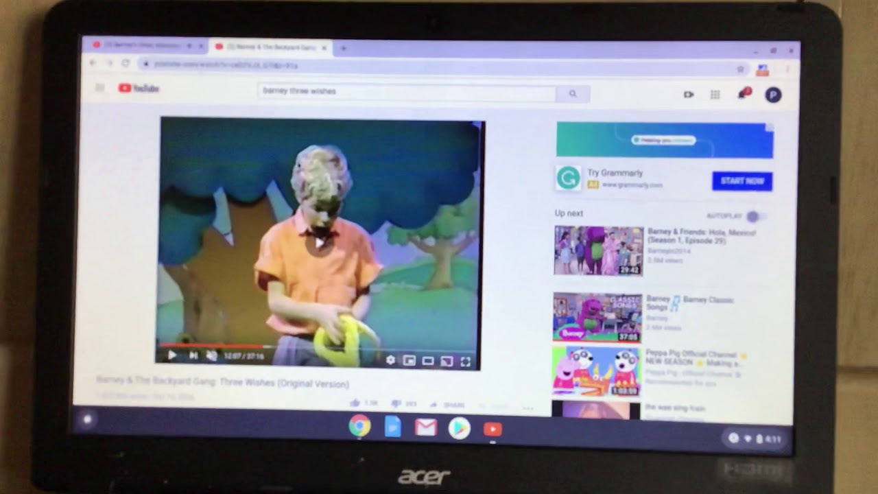 Barney crash plane three wishes - YouTube