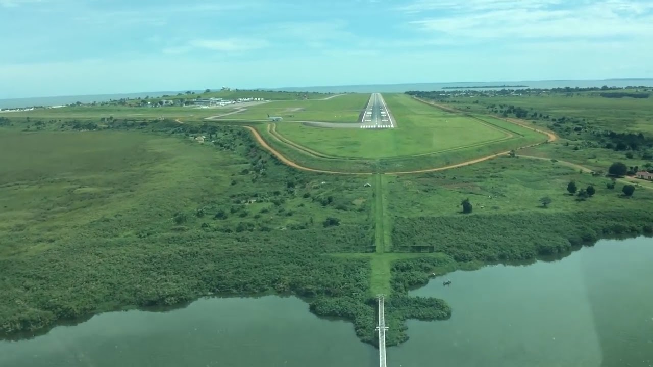Uganda Entebbe flight over - YouTube