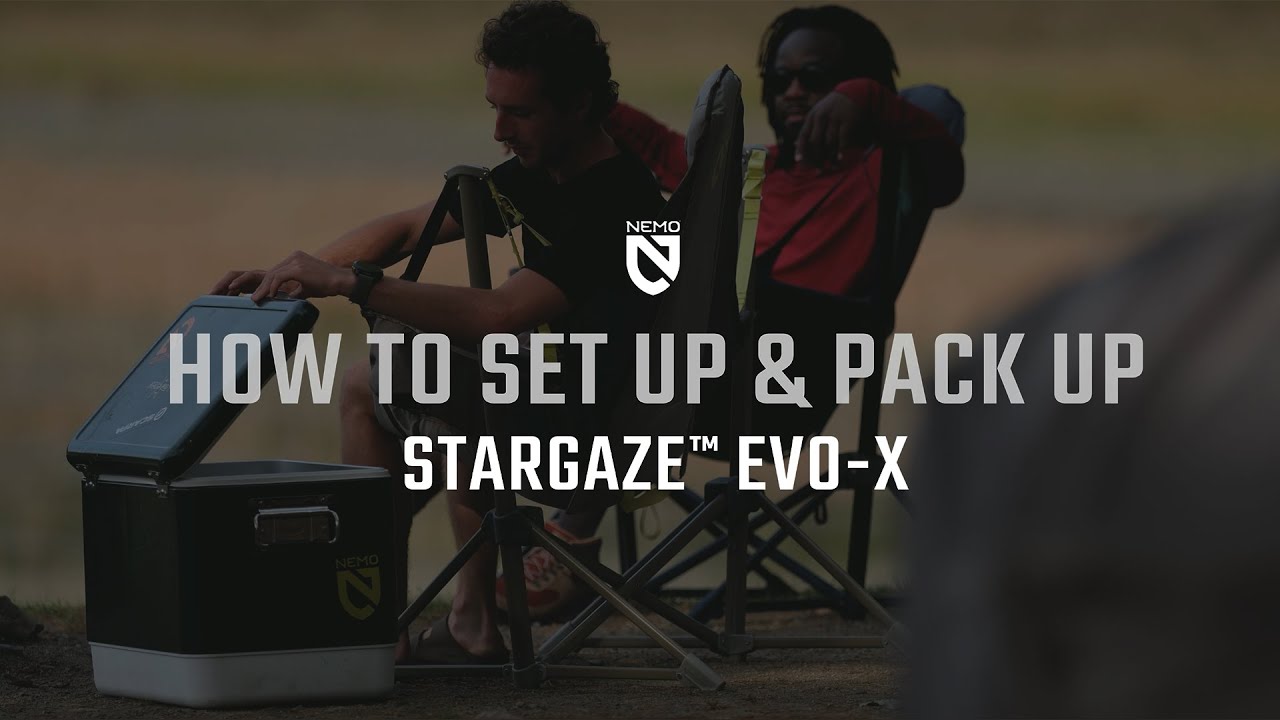 NEMO | How to Set Up & Pack Up Stargaze™ EVO-X Folding Reclining Camp Chair - YouTube