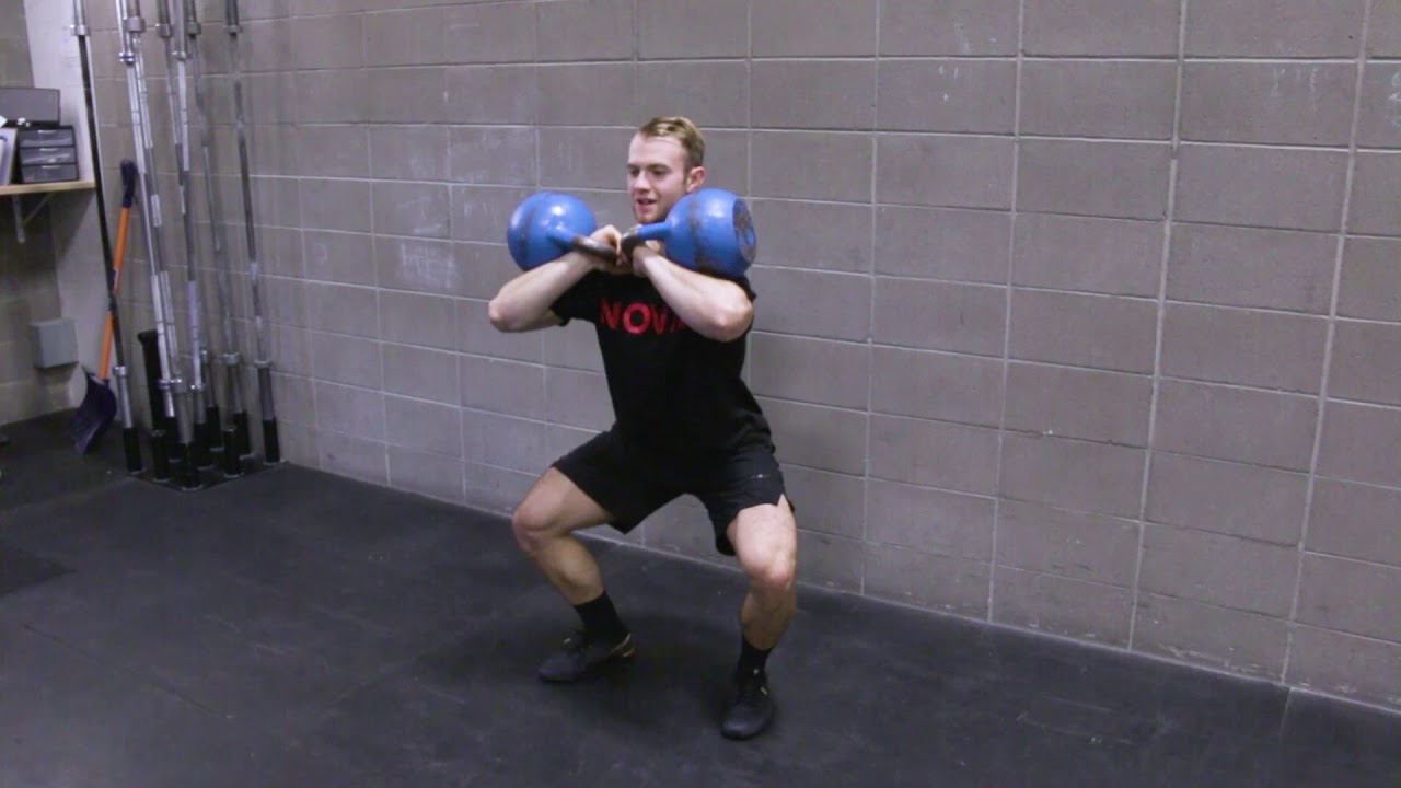 Front Rack KB Squats - YouTube