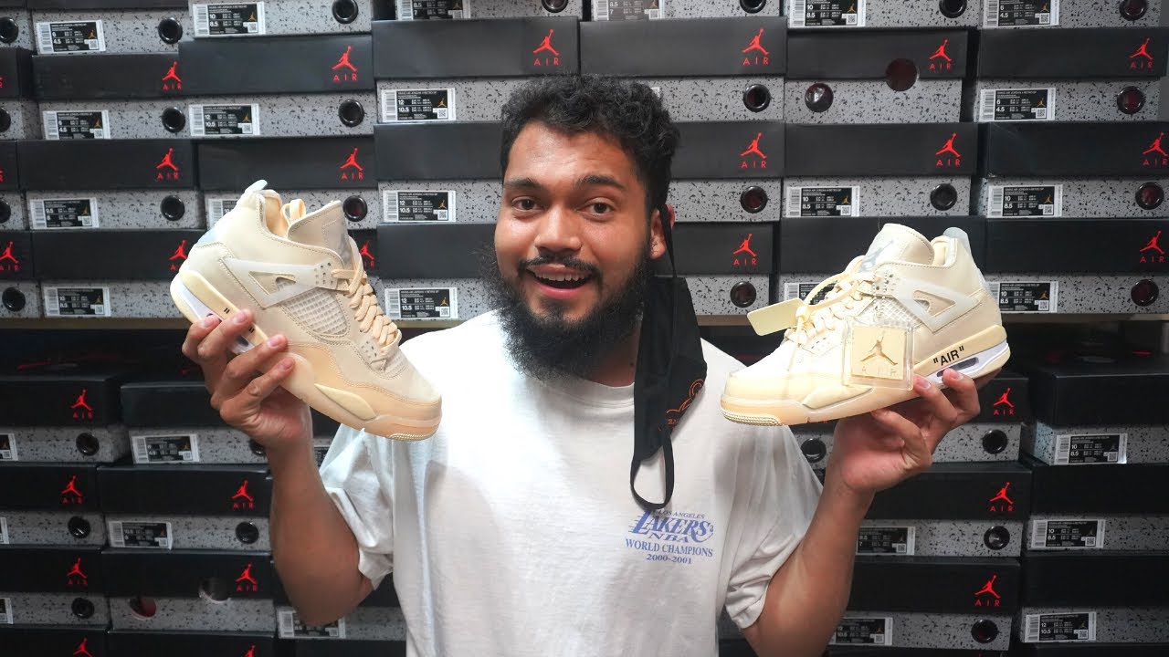 WE SPENT $100,000 BUYING OFF-WHITE JORDAN 4S - YouTube