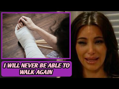 Kim Kardashian in tears after shocking doctor review of her broken leg - YouTube