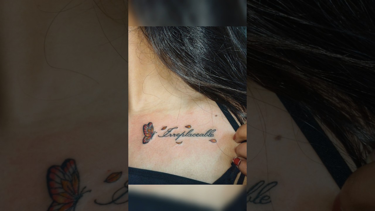 Irreplaceable beauty tattoo for girls @neelabhtattoos #music #tattoo # ...