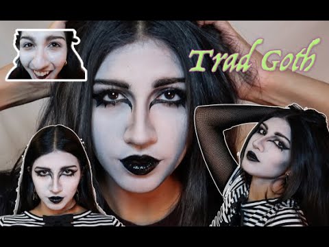 Trying TRAD GOTH 🦇 Makeup - YouTube