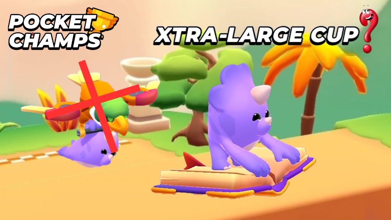 World Best Pocket Champs Game | Triceratops | Xtra-Large Cup - YouTube