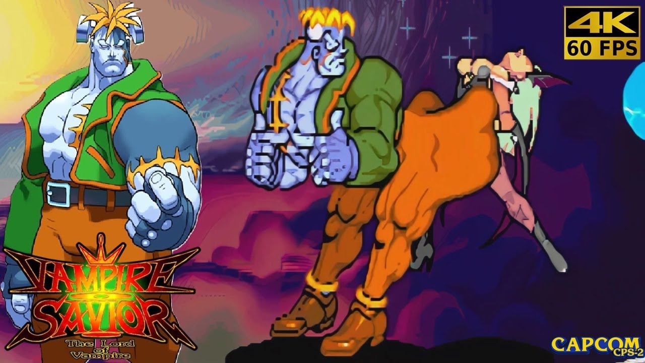 Vampire Savior - Victor [Arcade / 1997] 4K 60FPS - YouTube