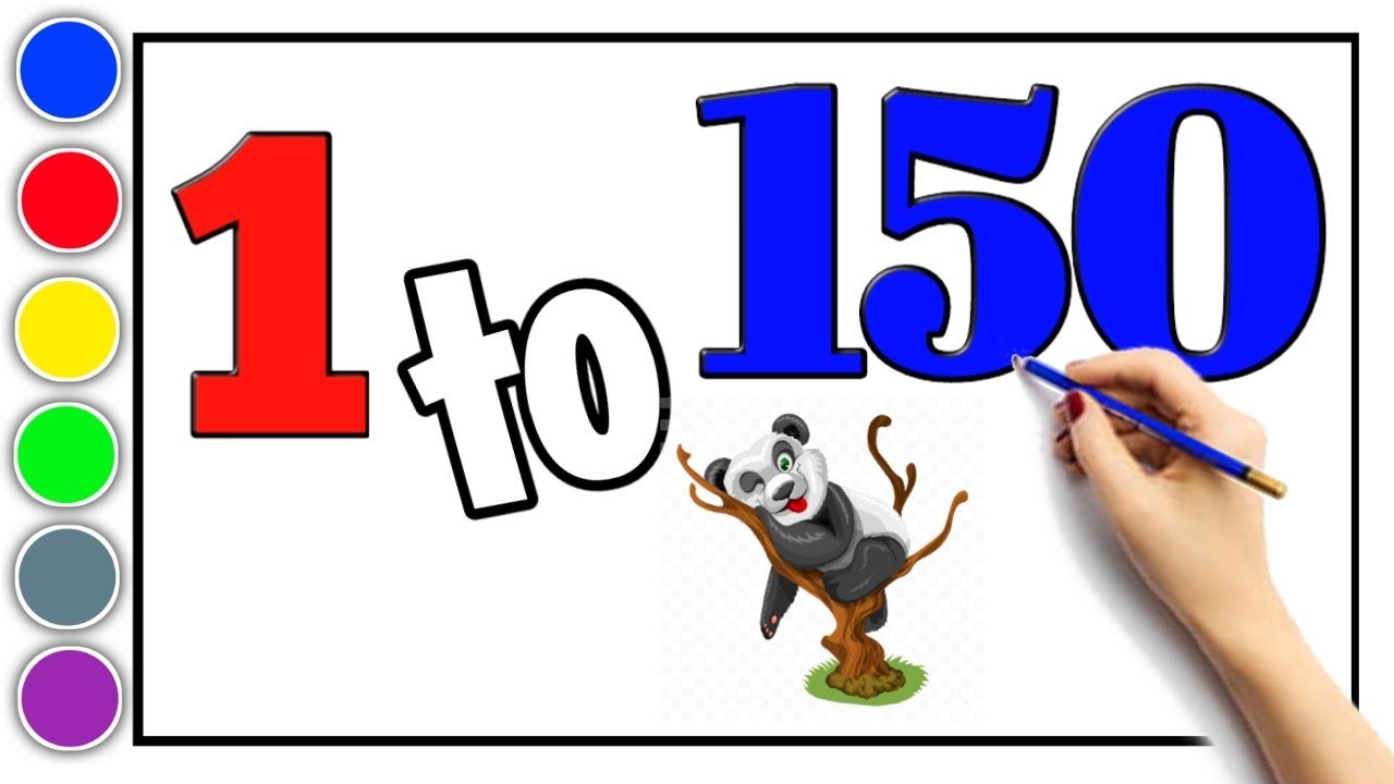 Learn to write numbers 101 to 150 | 12345 numbers for baby | 123 song ...