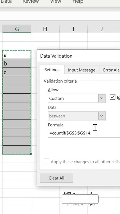 Prevent Duplicate Entries with Data Validation - YouTube