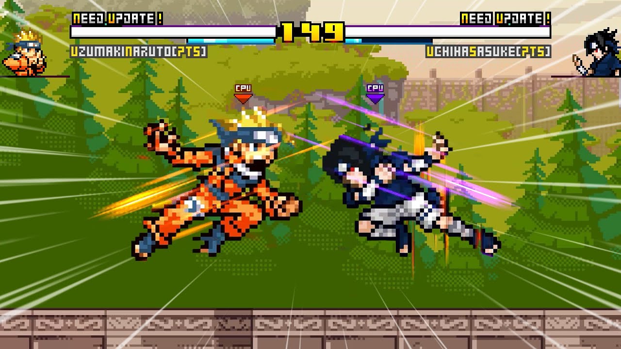 Naruto (Kid) VS Sasuke (Kid) - Mugen Academy V8 - YouTube
