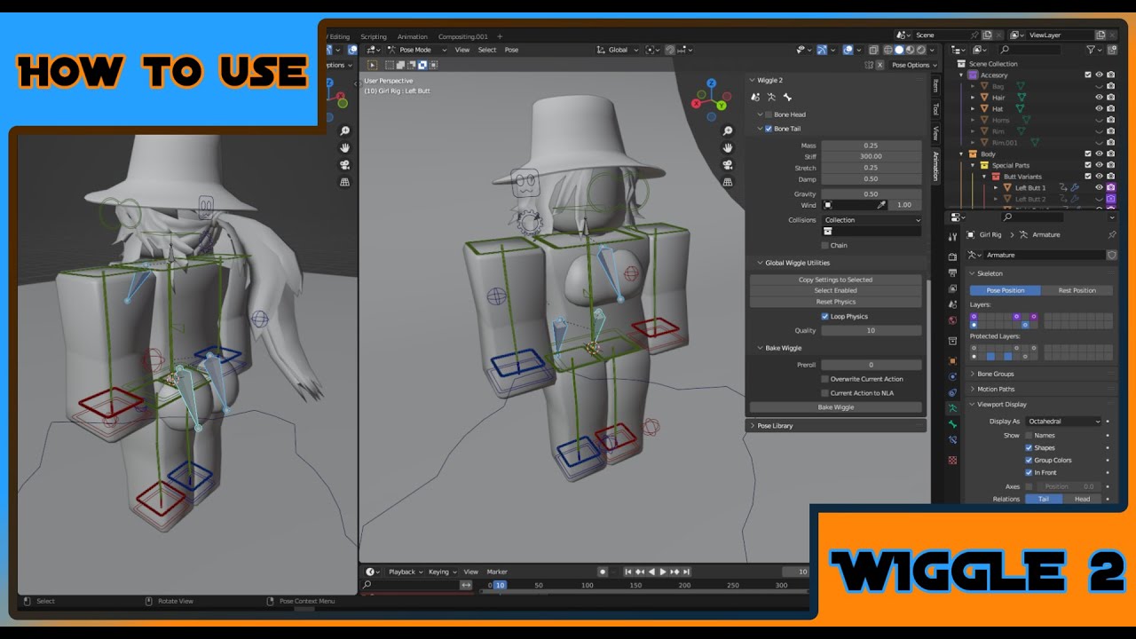 How to use Wiggle 2 as Jiggle Physics - YouTube
