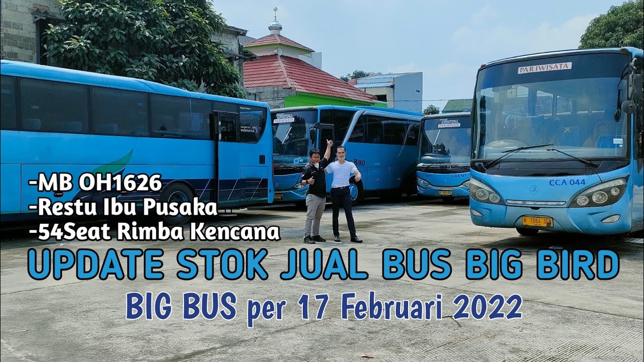 Update Stok Jual Bus Big Bird || Mercy OH1626 || Februari 2022 - YouTube