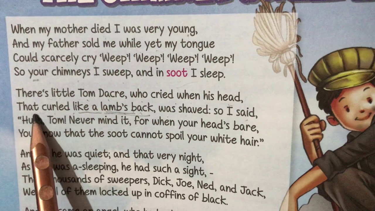 The Chimney Sweepers# poem# By William Blake - YouTube