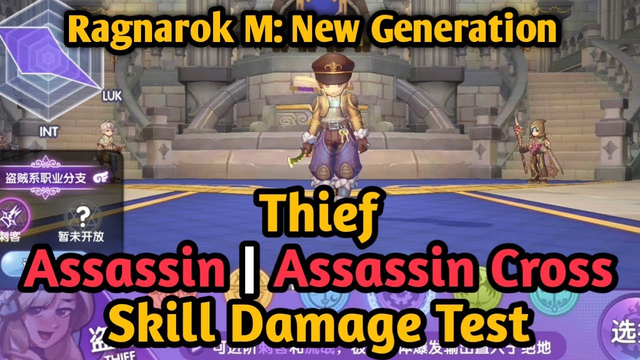 CHARACTER SELECTION | SKILL DAMAGE TEST | THIEF/ASSASSIN/ASSASSIN CROSS ...