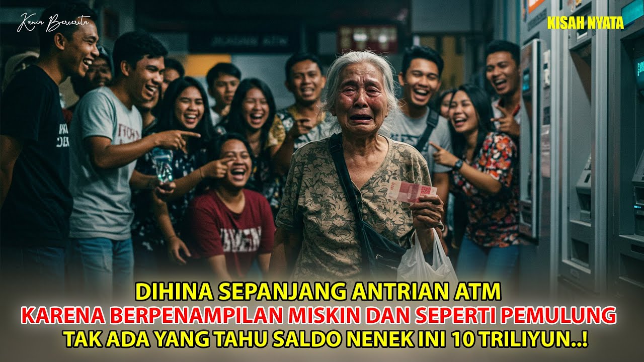 SEPANJANG ANTRIAN ATM DIHINA KARENA BERPENAMPILAN MISKIN, TERNYATA ...