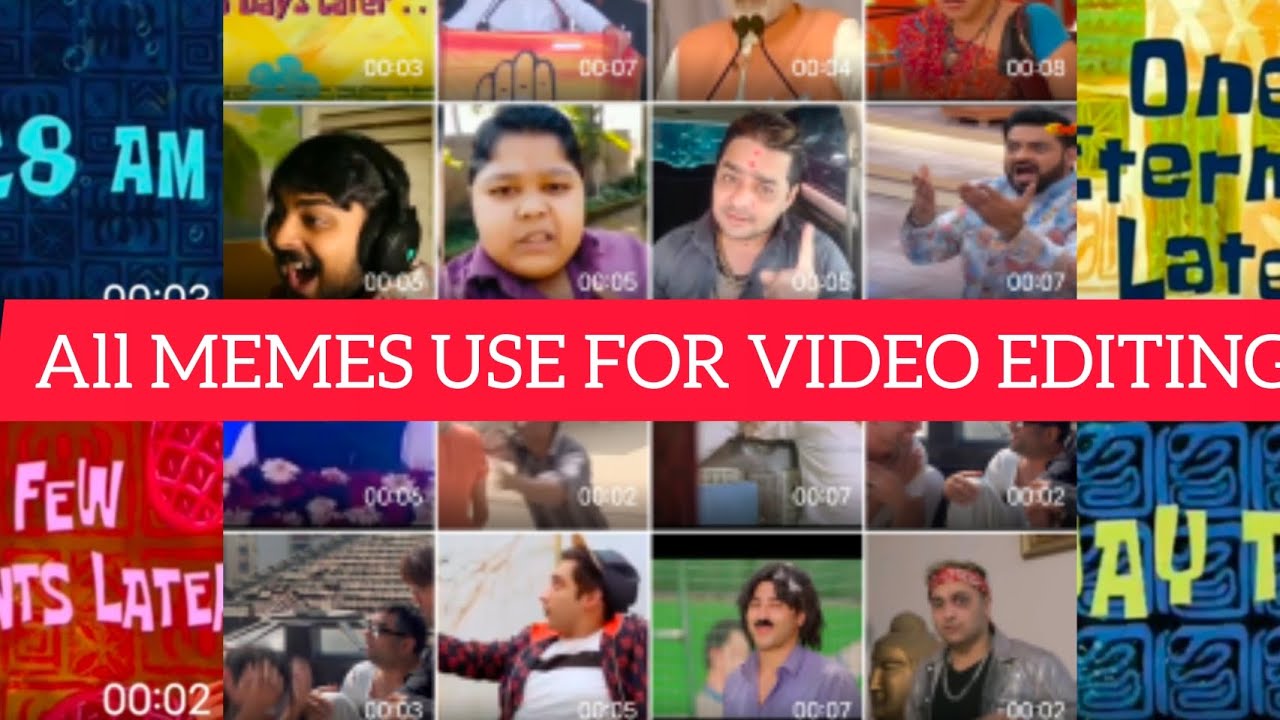 Top memes for video editing - YouTube