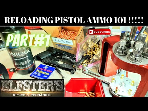 HOW TO RELOAD PISTOL AMMO 9MM PART1