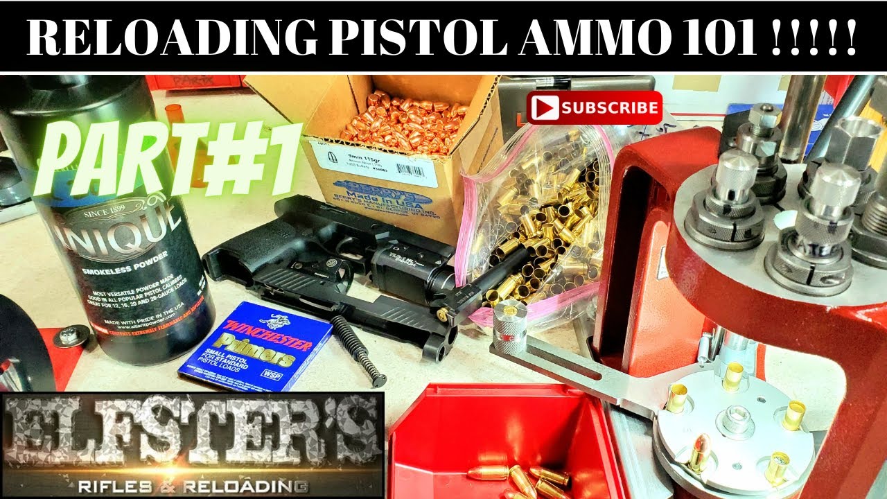 HOW TO RELOAD PISTOL AMMO 9MM PART1 - YouTube