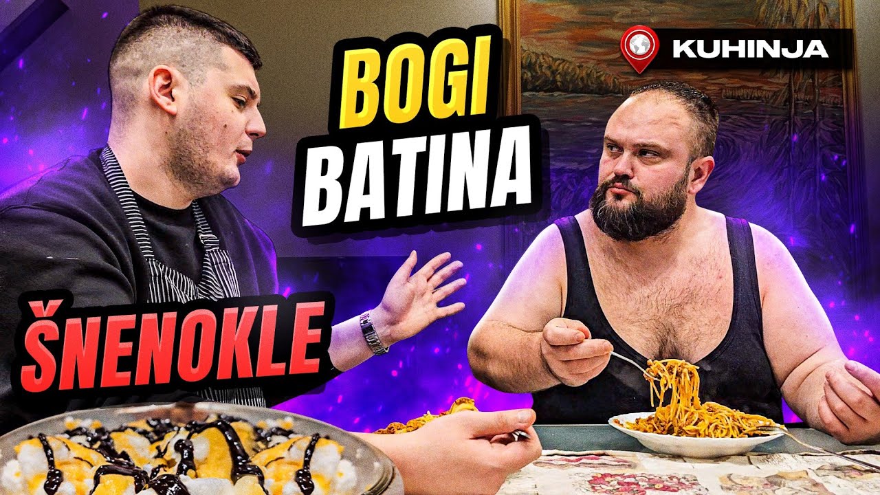 SPREMAMO GURMANSKI BOLONjEZE i ŠNENOKLE !!! Gost BOGI BATINA E-12 - YouTube
