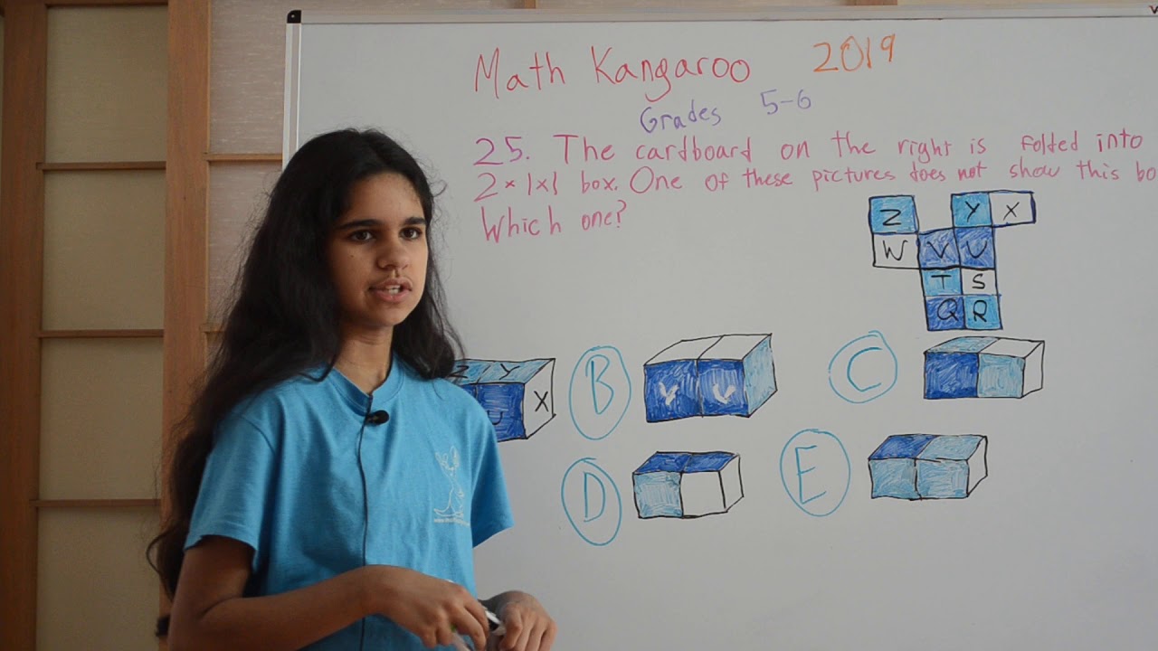 Math Kangaroo, 2019, Grades 5-6, Problem 25 - YouTube