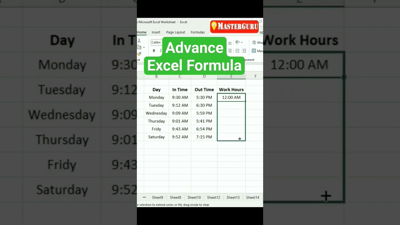 Time Calculation Excel Trick For Job Interview shorts trending Time Calculation Excel Trick For Job Interview shorts trending