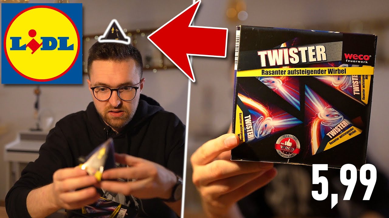 TWISTER von Weco | Explodierender PARTY-HUT?! | Lidl Feuerwerk 2023/24 ...