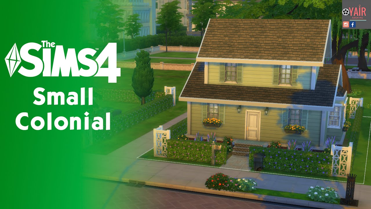 The Sims 4 - House Building - Small Colonial - YouTube