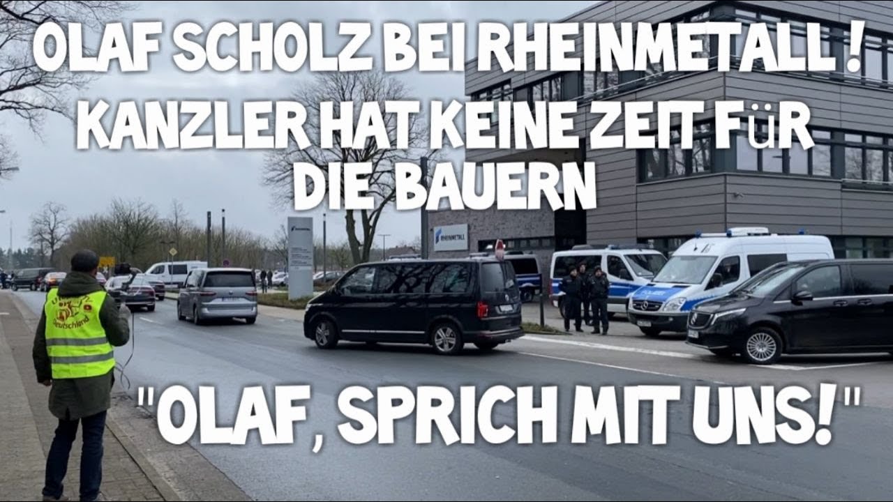 BAUERNPROTEST ️ 🚜💪 🗣 „Olaf, sprich mit uns, wir sind hier!“ Unterlüß ...