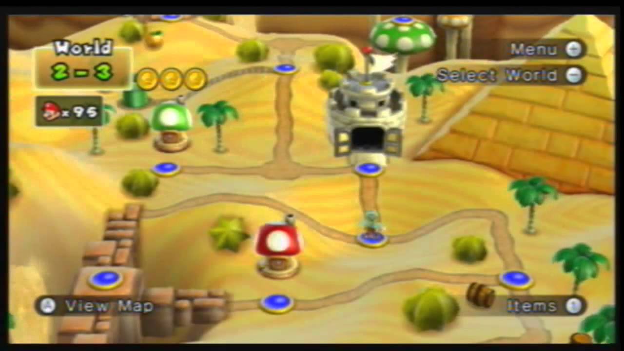 New Super Mario Brothers Wii: 2-2 Starman run - pcpreece - YouTube