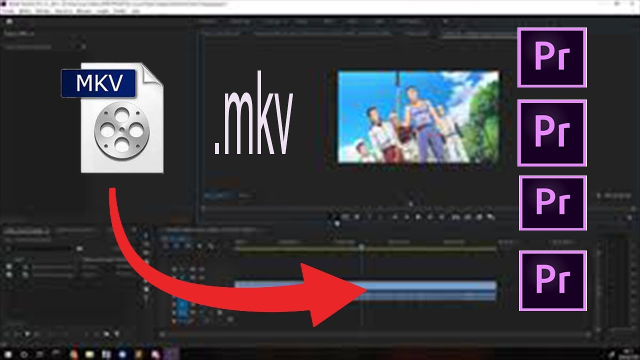 How to import mkv video file in premiere pro - YouTube