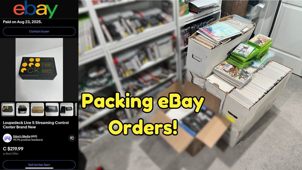 Packing My eBay Orders And Got More Inventory! - YouTube