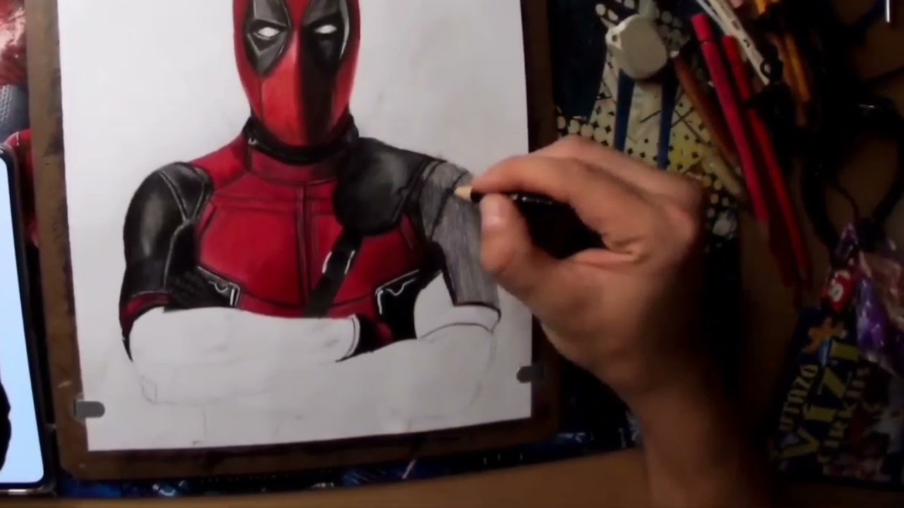 Drawing Deadpool / Rooland_art #deadpool #drawing #rajz - YouTube