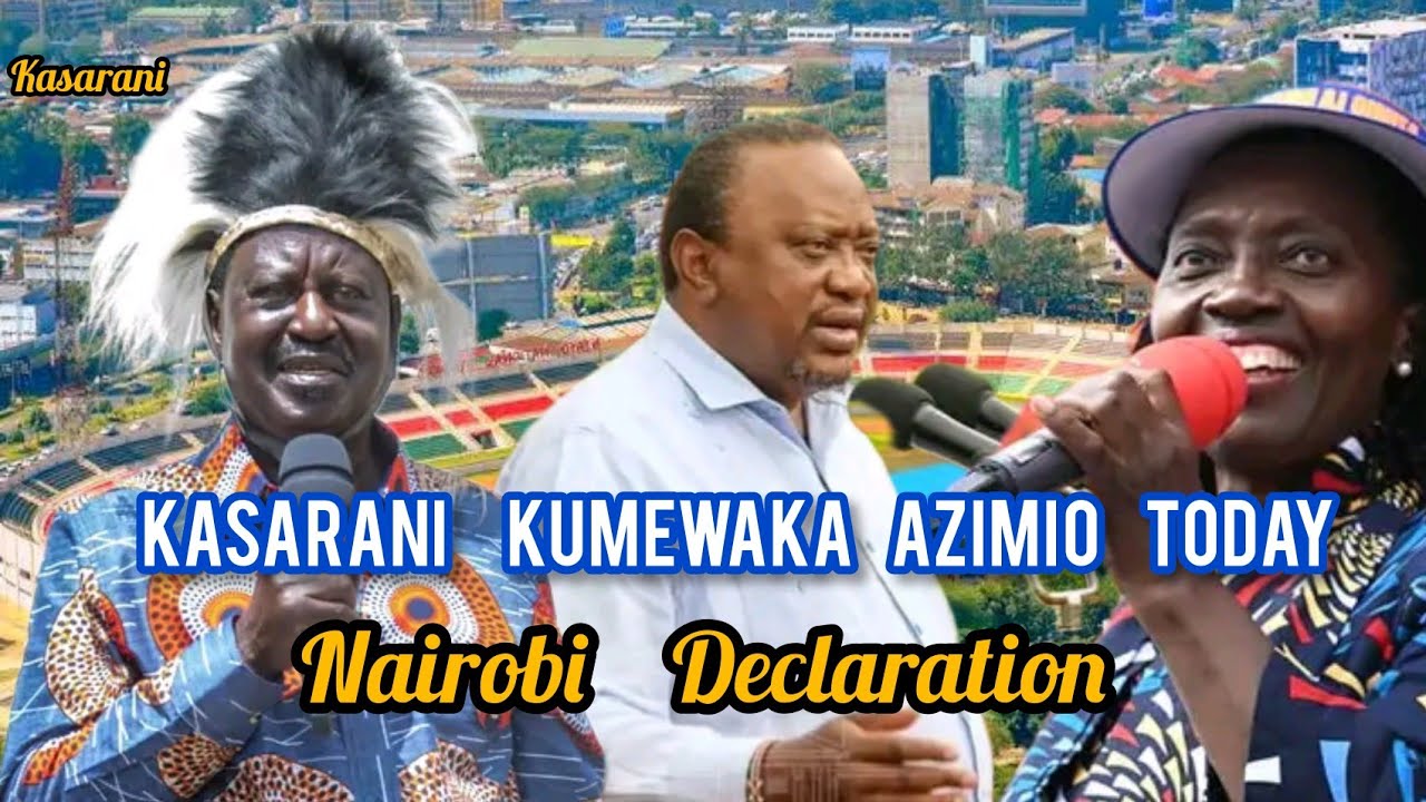 Azimio la umoja live today Warm reception KASARANI | Raila live today | Azimio tv | Kasarani ...