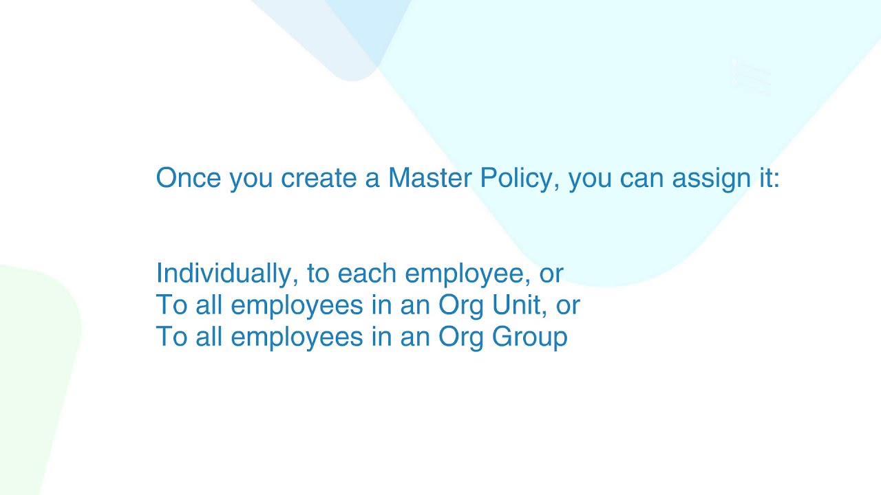 Creating a Master Policy on Teamnest - YouTube