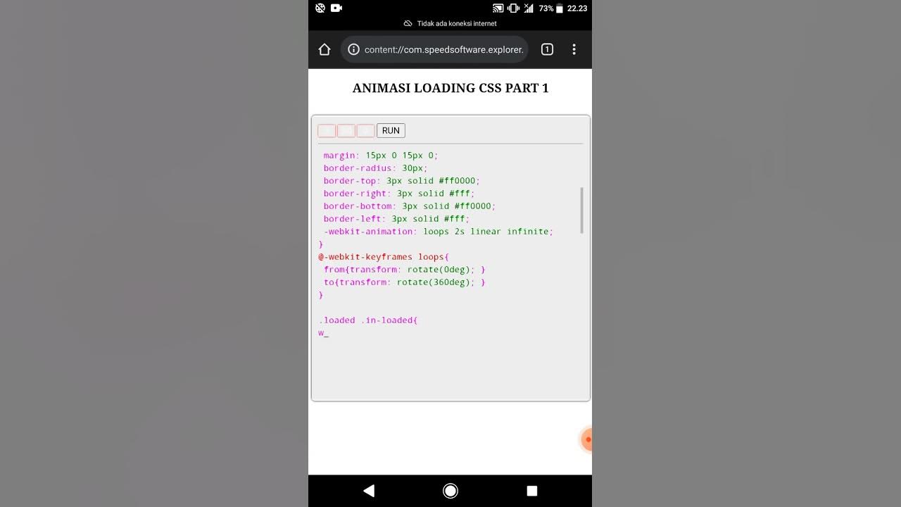 Animasi Loading CSS HTML - YouTube