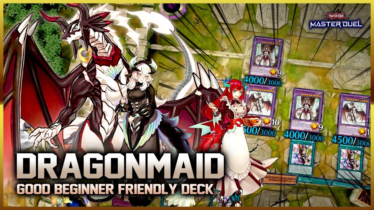 GOOD BEGINNER-FRIENDLY DECK TO START MASTER DUEL / DRAGONMAID DECK [Yugioh Master Duel] - YouTube