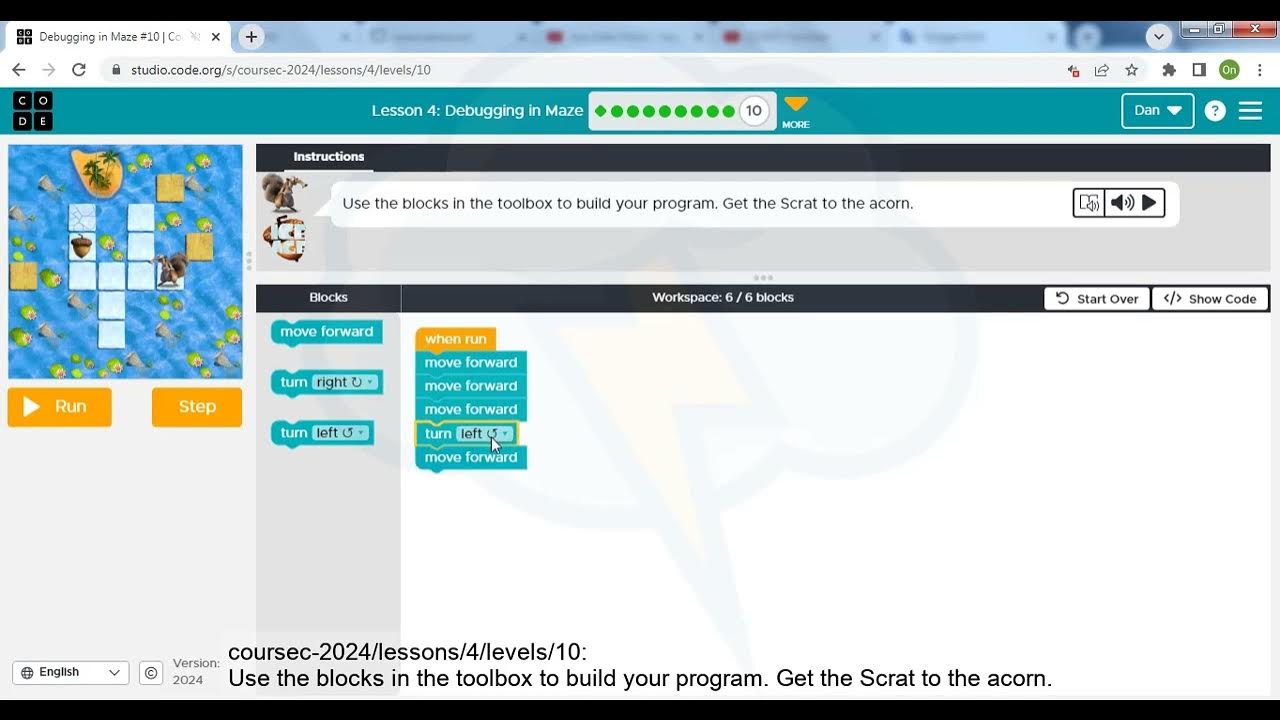 Learn Computer Science - Code.org - coursec-2024 L4L10 - YouTube